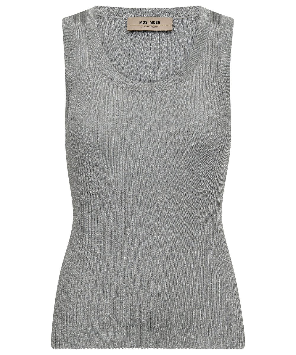 Mos Mosh Relena Imanja Knit Tank Top SilverColour I Me & Eliza