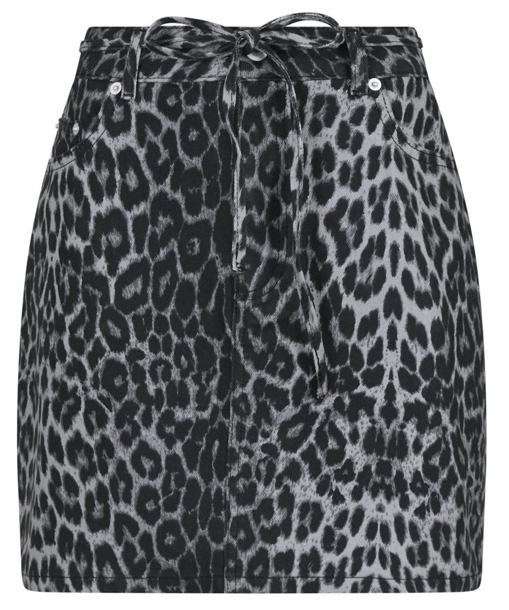 Neo Noir Henrietta Leopard Nederdel Grey Leopard – Me & Eliza