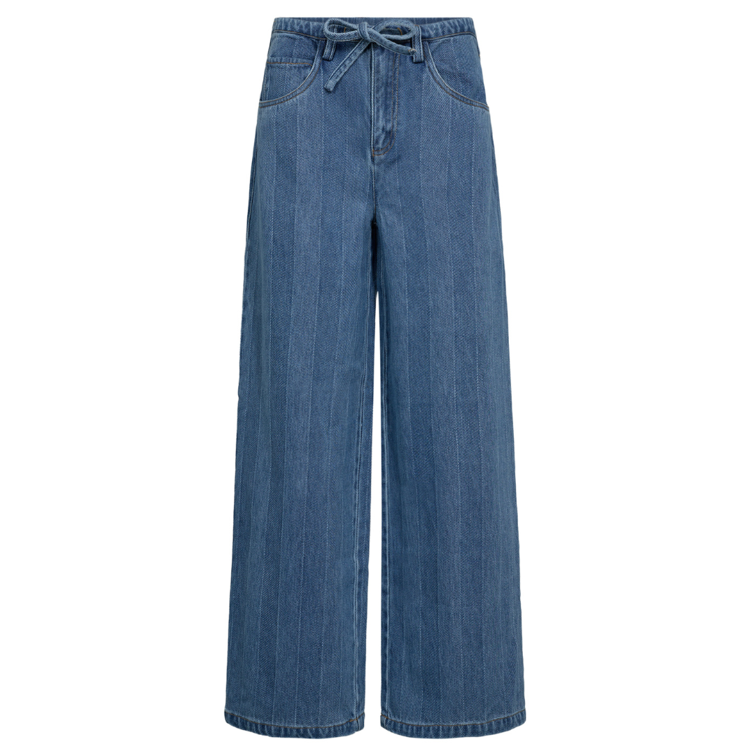 Haute L'Amitié Hering String Tie Jeans Bleached Denim I Me & Eliza