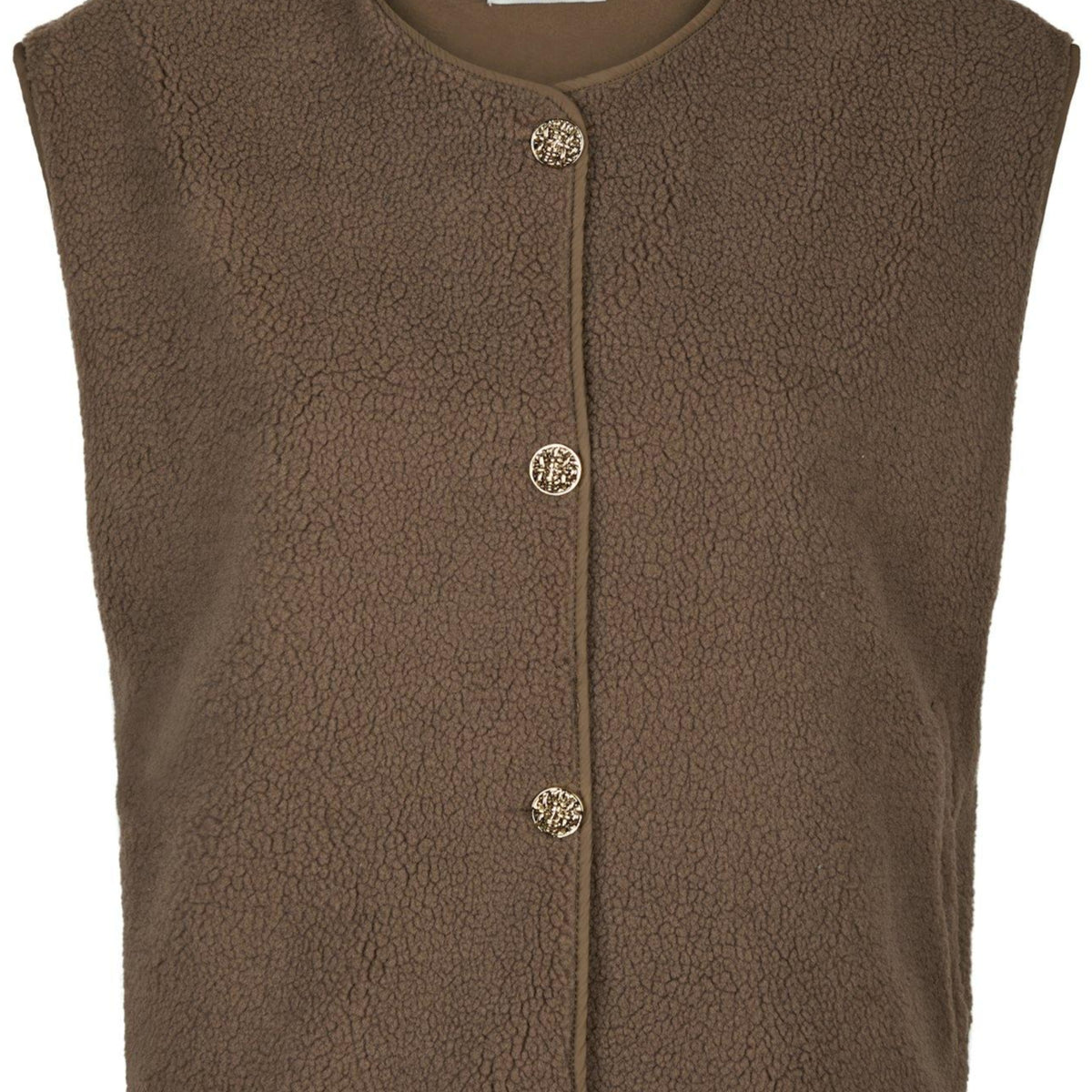 Neo Noir Mariko Teddy Vest Taupe I Me & Eliza