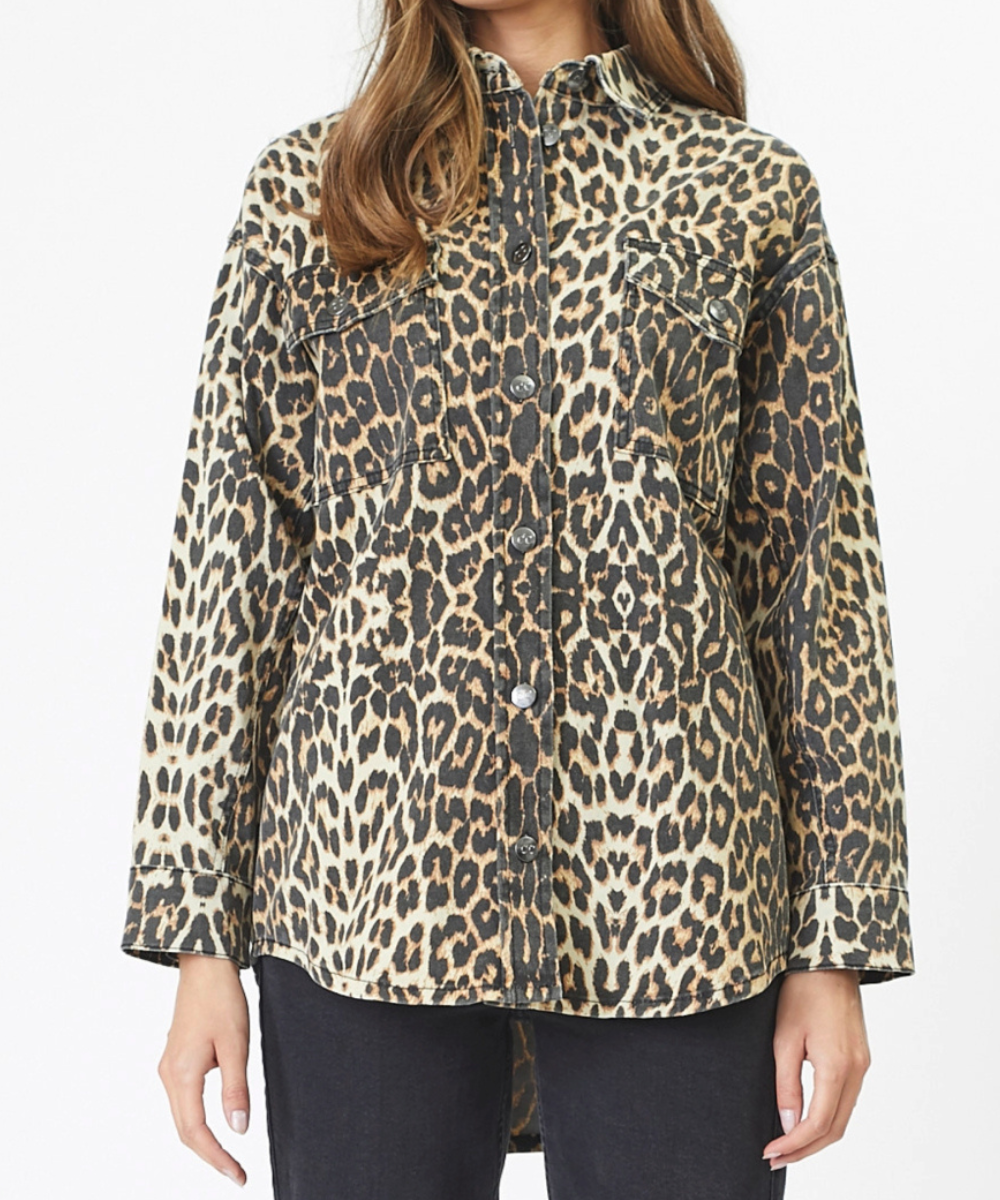 Co'Couture Leo Denim Skjorte Khaki – Me & Eliza