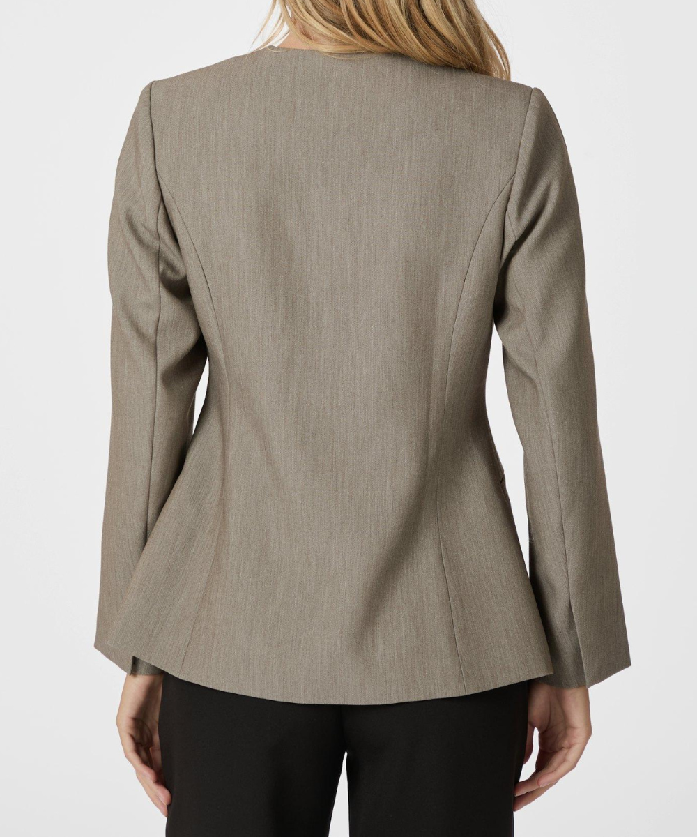 Neo Noir Frillis Fitted Blazer Dark Sand – Me & Eliza