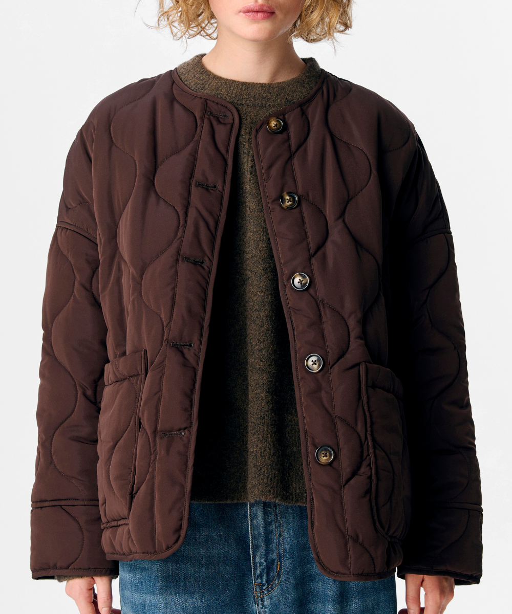 Object Allie LS Quilted Jakke Java I Me & Eliza